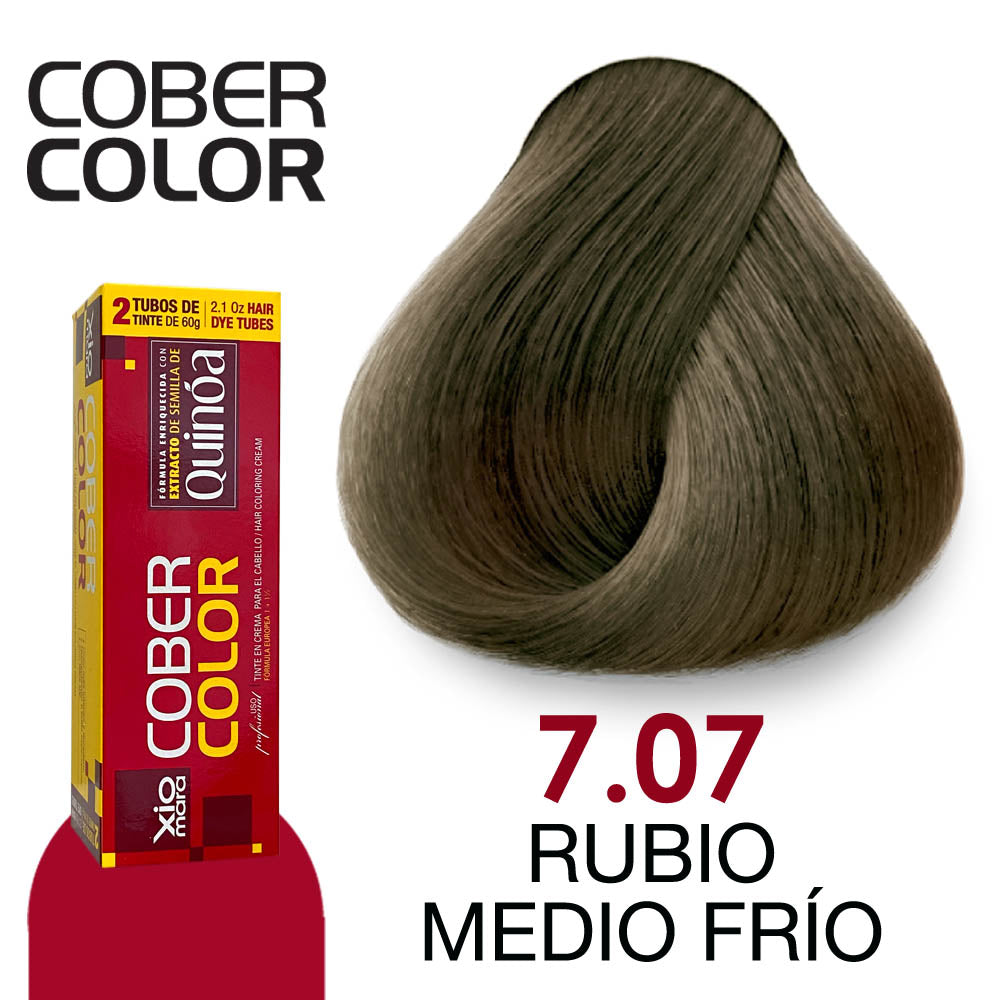 TINTE XIOMARA CC7.07 RUBIO MEDIO FRIO 120GR – Perfumería la Mora