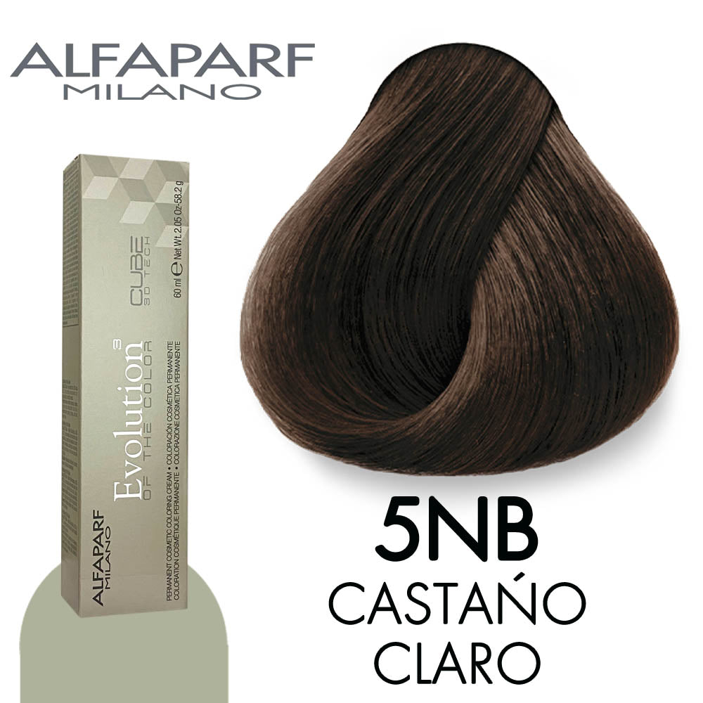 Tinte Para Cabello Alfaparf 5Nb Castaño Claro 58.2 Gr – Perfumería la Mora